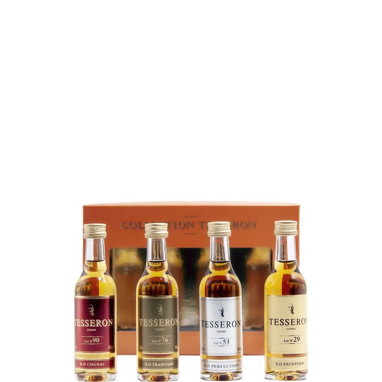 Cognac Tesseron 4-Pack XO Collection (5Cl Bottles Of 90, 76, 53, 29 )